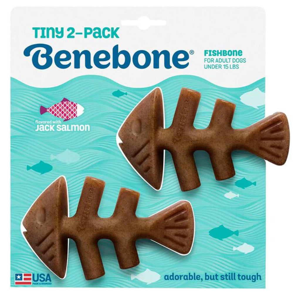 Tiny 2-Pack Benebone Fishbone – River Dog Bakery