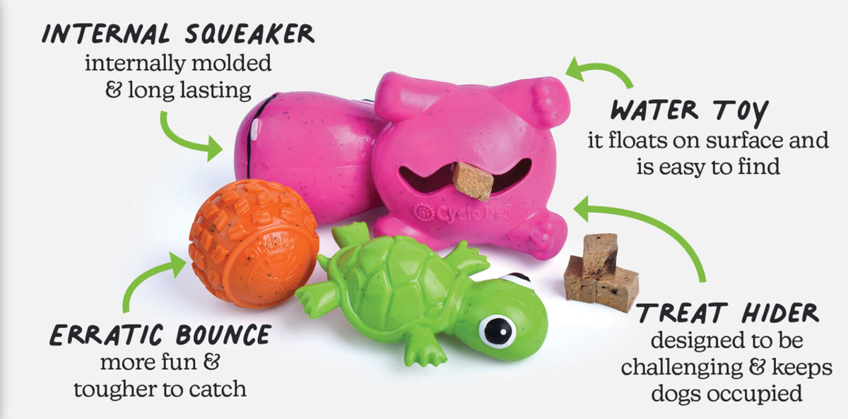 Cycle Dog 3-Play Hippo – River Dog Bakery